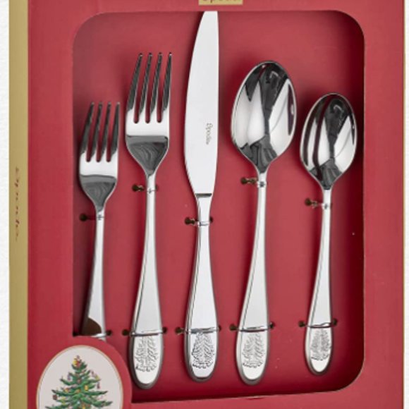 Spode | Dining | Spode Christmas Stainless Steel Flatware 2 Piece Set ...